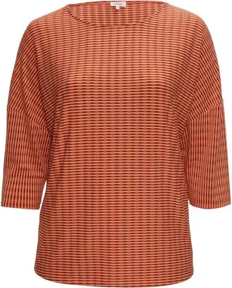 s.Oliver 3/4-Arm-Shirt T-Shirt Strukturiertes Shirt mit Fledermaus&auml;rmeln