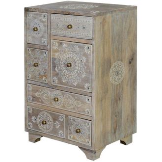 Décoration d'Autrefois Meuble de téléphone de manguier naturel