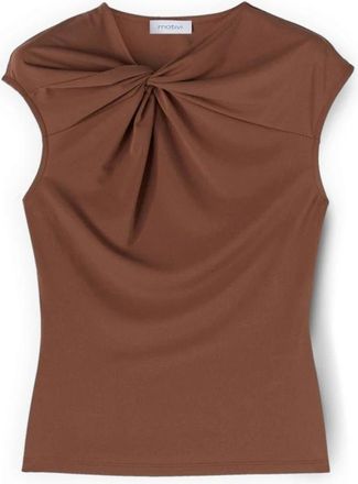 Motivi Femme, Tops, Brun, Taille: 40 FR Top en jersey avec