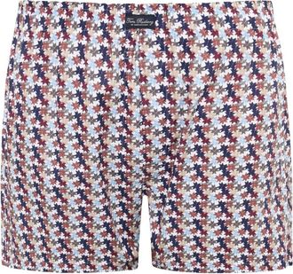 Tom Rusborg Gemusterte Boxershorts aus Baumwolle mit elastischem Bund in