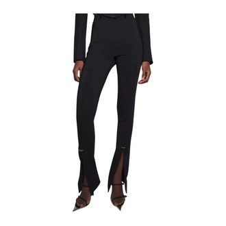 MUGLER High-Waisted Schlaghose - - Trousers - Damen - Schwarzk - XS