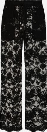 Dolce & Gabbana Pyjamahose Aus Chantilly-spitze - Mann Hosen Und Shorts Schwarz Spitze 46