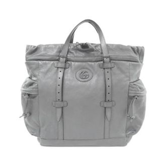 Gucci Pre-owned Leather Tote Bag - - Pre-owned - Damen - Grau - ONE SIZE