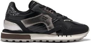 D.Franklin Baskets Femme Vibla Bright Noir - Chaussures habillées pour Femme - Mode décontractée - Taille (38)