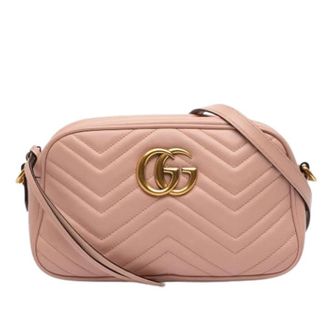 Gucci Pre-owned Quilted Crossbody Bag - - Pre-owned - Damen - Rosa - ONE SIZE