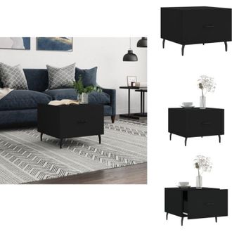 vidaXL Vidaxl - Couchtisch Schwarz 50x50x40 cm Holzwerkstoff - Schwarzer Couchtisch - Holzwerkstoff Couchtisch - Couchtisch Mit Schublade - Kleiner