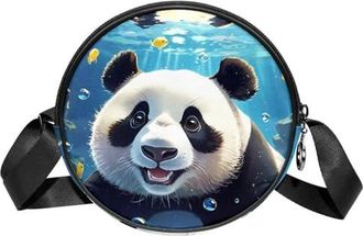 Generic Sac &agrave; bandouli&egrave;re rond pour femme, petit sac &agrave; bandouli&egrave;re avec fermeture &eacute;clair, bretelles r&eacute;glables, style d&eacute;contract&eacute;, pour femmes et filles