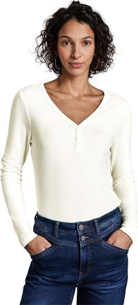 Street One Damen A322925 Skirt mit Knopfdetail, Off White, 46