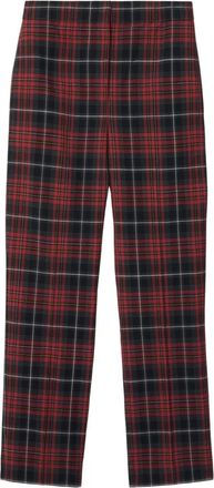 Burberry pantalon &agrave; carreaux - Rouge