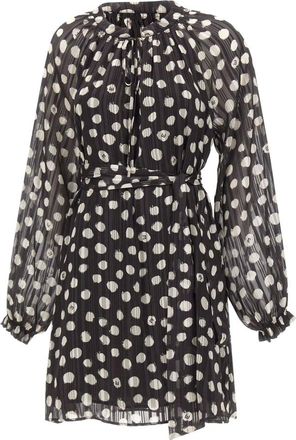 Liu Jo Femme, Robes, Noir, Taille: 40 FR Robe Mi-Longue &agrave; Pois