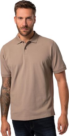 JP1880 Herren große Größen Übergrößen Menswear L-8XL bis 8XL, Poloshirt, Oberteil, Knopfleiste, Hemdkragen, Pique, braun grau 6XL 702560337-6XL