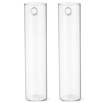 BESPORTBLE 2st&uuml;cke H&auml;ngende Glas Wandvasen Zylinder Vase Transparent F&uuml;r Hydroponische Wasserkultur Kreatives Wanddekor Stilvoller Pflanzgef&auml;&szlig; Einfach Zu Reinige
