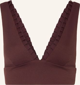 Mymarini Mymarini Bralette-Bikini-Top No 5 Zum Wenden braun