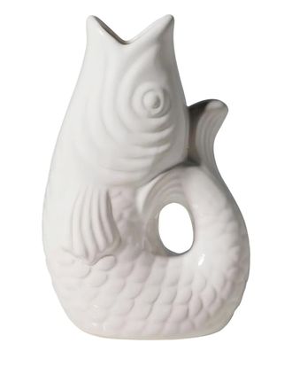 See U Soon vase &agrave; design de poisson - Blanc