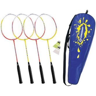Schildkrot Fitness Badmintonset SK Badminton Set 4-PLAYER in Tragetasche blue, M-2022