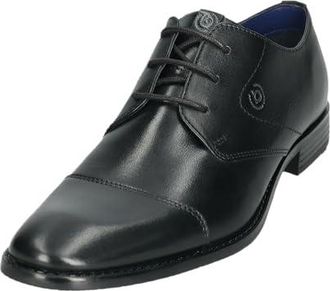 Bugatti Chaussures daffaires à lacets pour homme, Noir 1000, 43 EU