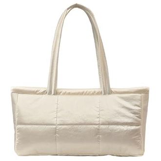 Generic Sac &agrave; main rembourr&eacute; en coton pour femme - Grande capacit&eacute; - Sac &agrave; bandouli&egrave;re avec poign&eacute;e sur le dessus - Pour voyage, shopping, usage quotidien, bl