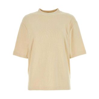 Burberry Mock Neck T-Shirt mit Struktur - - Tops - Damen - Gelb - XS