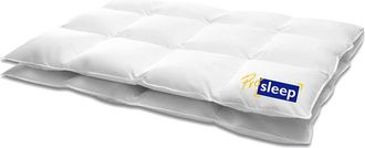 HANSKRUCHEN Pro Sleep Daunendecke 155x200 cm - Warm / Winter - Made in Germany Kassettendecke aus 100% Baumwolle - Allergiker geeignet