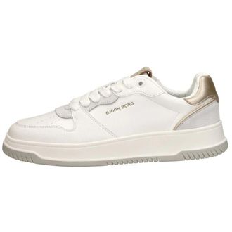 Bj&ouml;rn Borg Wei&szlig;/Sand Leder Sneaker - - Shoes - Damen - Wei&szlig; - 39 EU