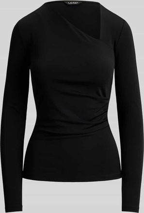 Lauren Ralph Lauren Slim Fit Langarmshirt mit asymmetrischem Ausschnitt