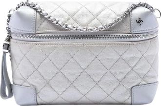 Chanel Sac bandouli&egrave;re matelass&eacute; pr&eacute;-poss&eacute;d&eacute; - Femme - Pre-owned - Gris - Taille: ONE Size