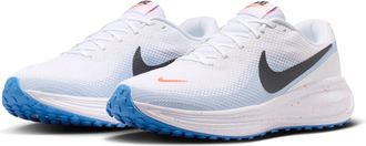Nike Laufschuh NIKE Revolution 8, Herren, Gr. 42,5, wei&szlig;, off noir, hydrogen blau, Synthetik, Textil, Schuhe Laufschuh, Topseller