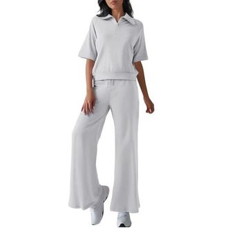 Generic Ensemble de surv&ecirc;tement d&eacute;contract&eacute; et tendance avec pantalon long, tenue deux pi&egrave;ces pour femme, surv&ecirc;tement dhiver pour femme, jogging pour femme, G