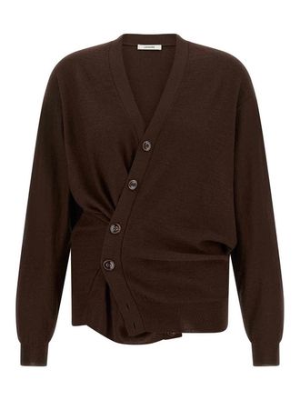 Christophe Lemaire Cardigan - Rouge Brun