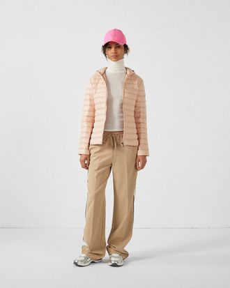 Jott Doudoune l&eacute;g&egrave;re &agrave; capuche P&ecirc;che clair Cloe - Taille XS