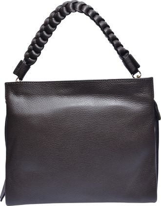 Luisa Vannini Kastanienbraun Rindsledertasche