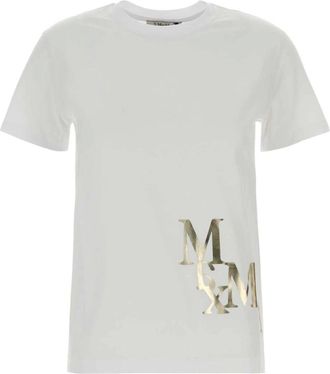 Max Mara Homme, Tops, Blanc, Taille: L Smmedile T-Shirt