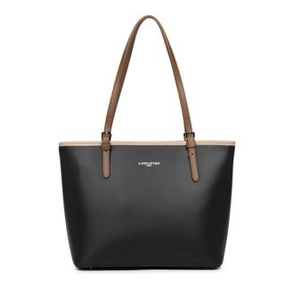 Lancaster Rei&szlig;verschluss Schultertasche Glattes Modell - - Bags - Damen - Schwarzk - ONE SIZE