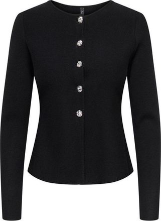 Only Strickjacke ONLMELLI LIFE LS ONECK BUT CARDI RP KNT