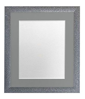 Frames by Post Bilderrahmen, mit dunkelgrauem Passepartout, Kunststoffglas, 17,8 x 12,7 cm, Bildgröße 12,7 x 8,9 cm, Gunmetal