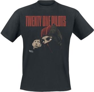 Twenty One Pilots Two Heads Homme T-Shirt Manches Courtes Noir XXL 100% Coton Regular/Coupe Standard