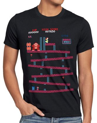 style3 Retro Kong Herren T-Shirt Donkey Geek NES Nerd Gamer, Gr&ouml;&szlig;e:4XL