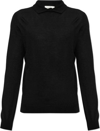 Lisa Yang Pull Col Polo en Cachemire Torin - Homme - Pulls - Noir - Taille: XL