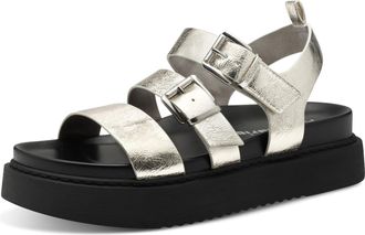 Tamaris Sandalette Damen Vegan Bequem metallic,EU 39
