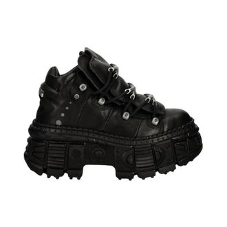 New Rock Wall Plateau-Stiefel - - Shoes - Damen - Schwarzk - 42 EU