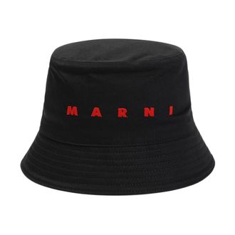 Marni Bestickter Bucket Hat - - Accessories - Herren - Schwarzk - ONE SIZE