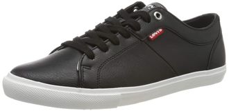 Levi's Herren Woods Sneaker, Schwarz (Noir Regular Black), 42 EU