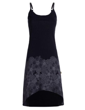 vishes Sommerkleid Damen Sommer-Kleid High-Low Kleid Spagettitr&auml;ger-Kleid Shirt-Kleid Goa, Boho, Hipiie Style