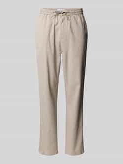 Les Deux Tapered Fit Stoffhose mit Leinen-Anteil Modell Como