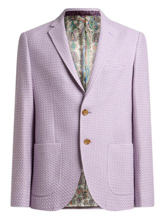 Etro cotton jersey blazer - Violett