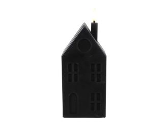Countryfield Haus Kerze LED Lyon L schwarz 20cm