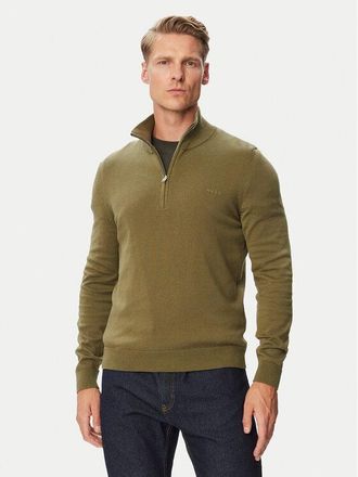 HUGO BOSS Pullover San Quintus-C2 50574143 Khakifarben Regular Fit
