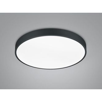 Trio Leuchten led Deckenleuchte waco in Schwarz matt extern dimmbar flach, &oslash; 49cm