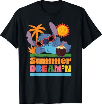 Disney Lilo & Stitch Summer Dreamn Stitch Beach Vacation T-Shirt