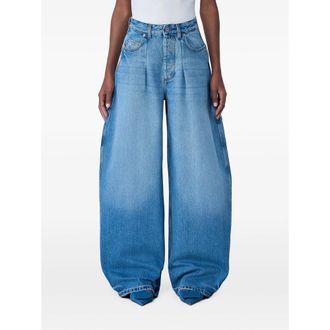 Jacquemus Ovalo De-N&icirc;mes High-waisted Jeans